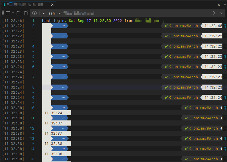 命令行总是显示成2行（A one-line command or empty line always displays two lines） · Issue #1218 ...