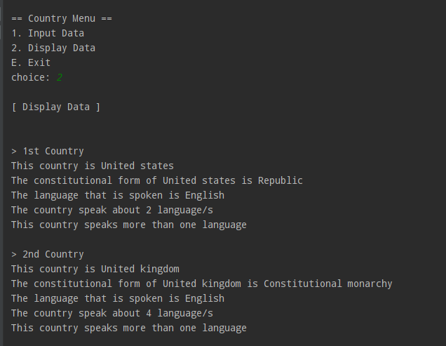 GitHub - Fransssss/PythonInheritance2: Simple Country Menu input-output ...