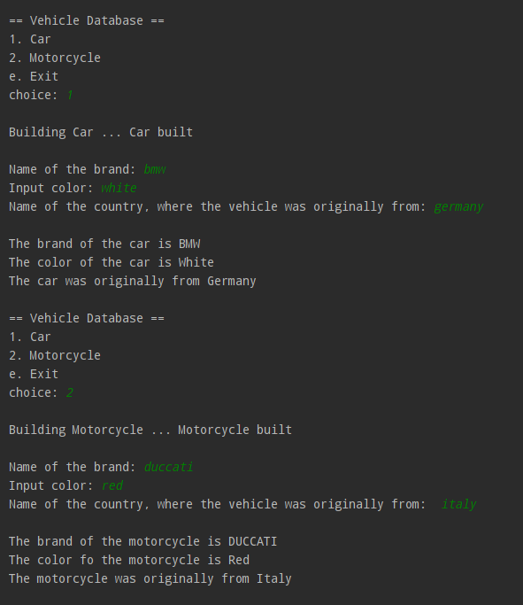 GitHub - Fransssss/PythonObjectAsArgument: Simple Vehicle Databse - Sending object as an argument