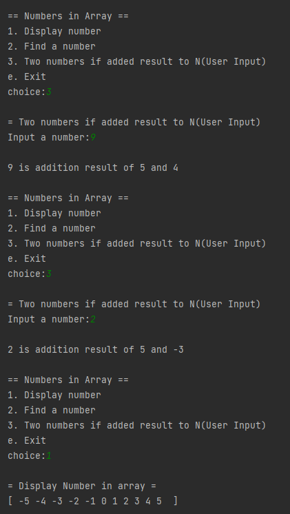 GitHub - Fransssss/SumTwoDigitsEqualN: Array - Display Array, Find a number, find two number ...