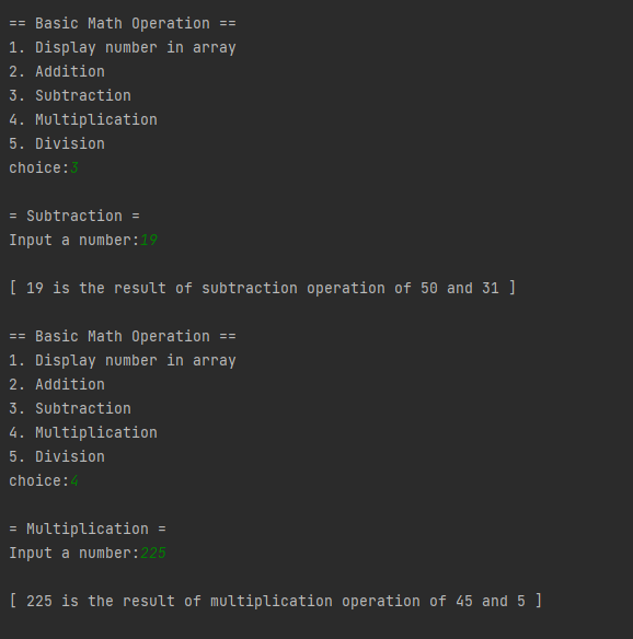 GitHub - Fransssss/ArrayBasicMath: Array - Basic Math Operation