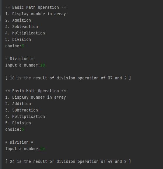 GitHub - Fransssss/ArrayBasicMath: Array - Basic Math Operation