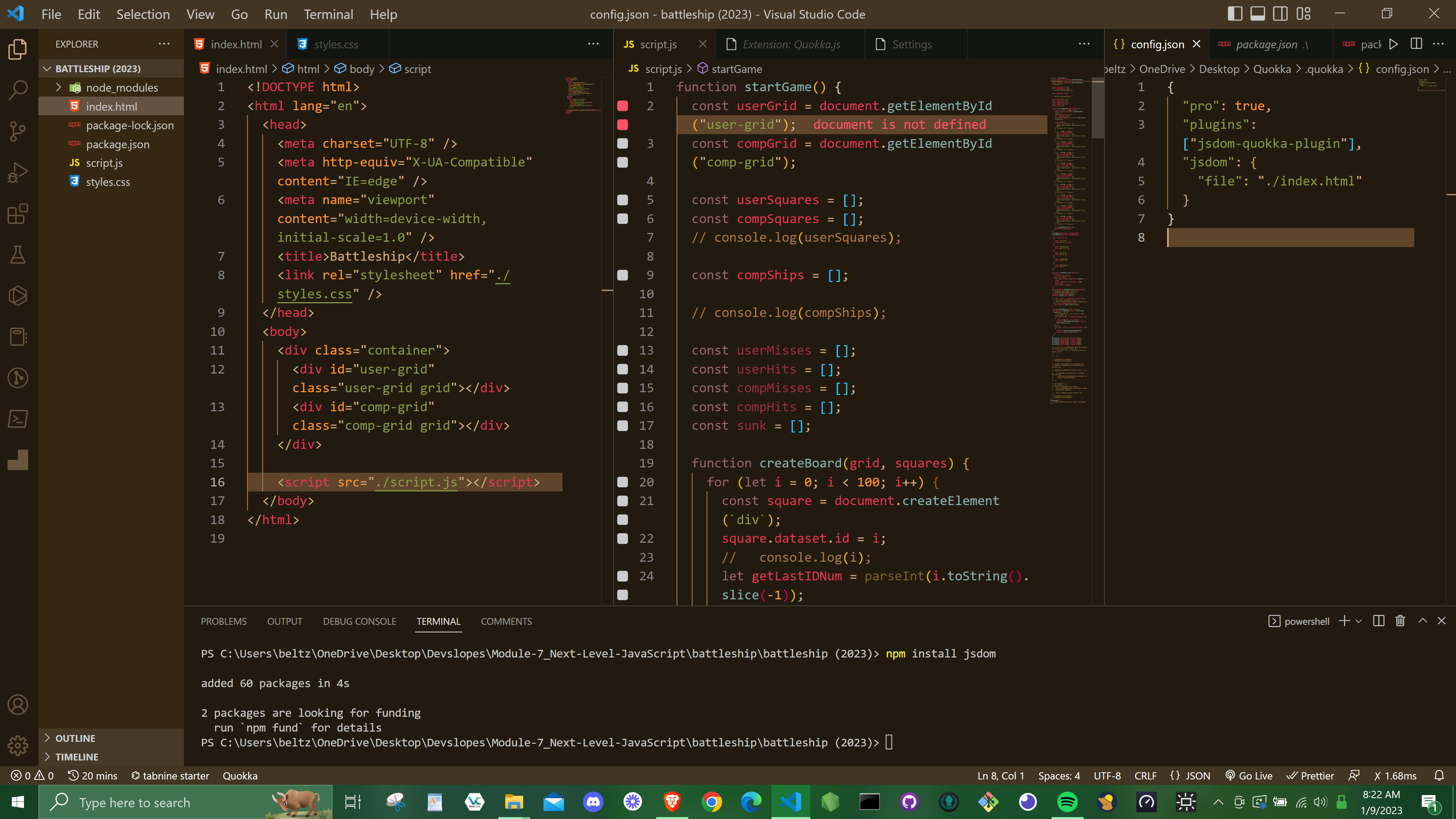 using Quokka with an HTML file/DOM · Issue #853 · wallabyjs/quokka · GitHub