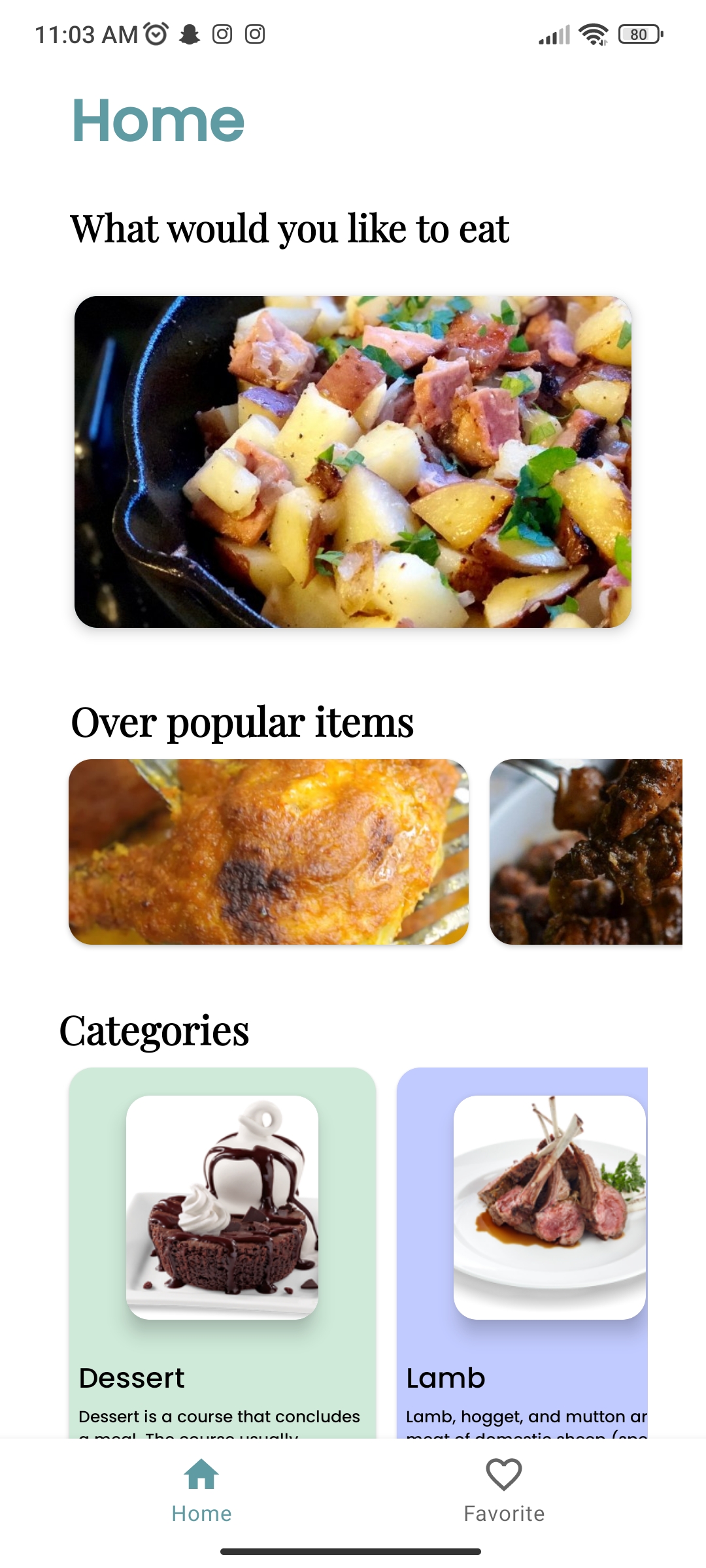 GitHub - iarshsidhu/MealApp