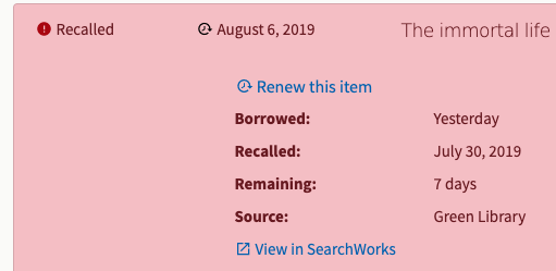 recall due date should replace the original due date in checkouts · Issue #344 · sul-dlss ...