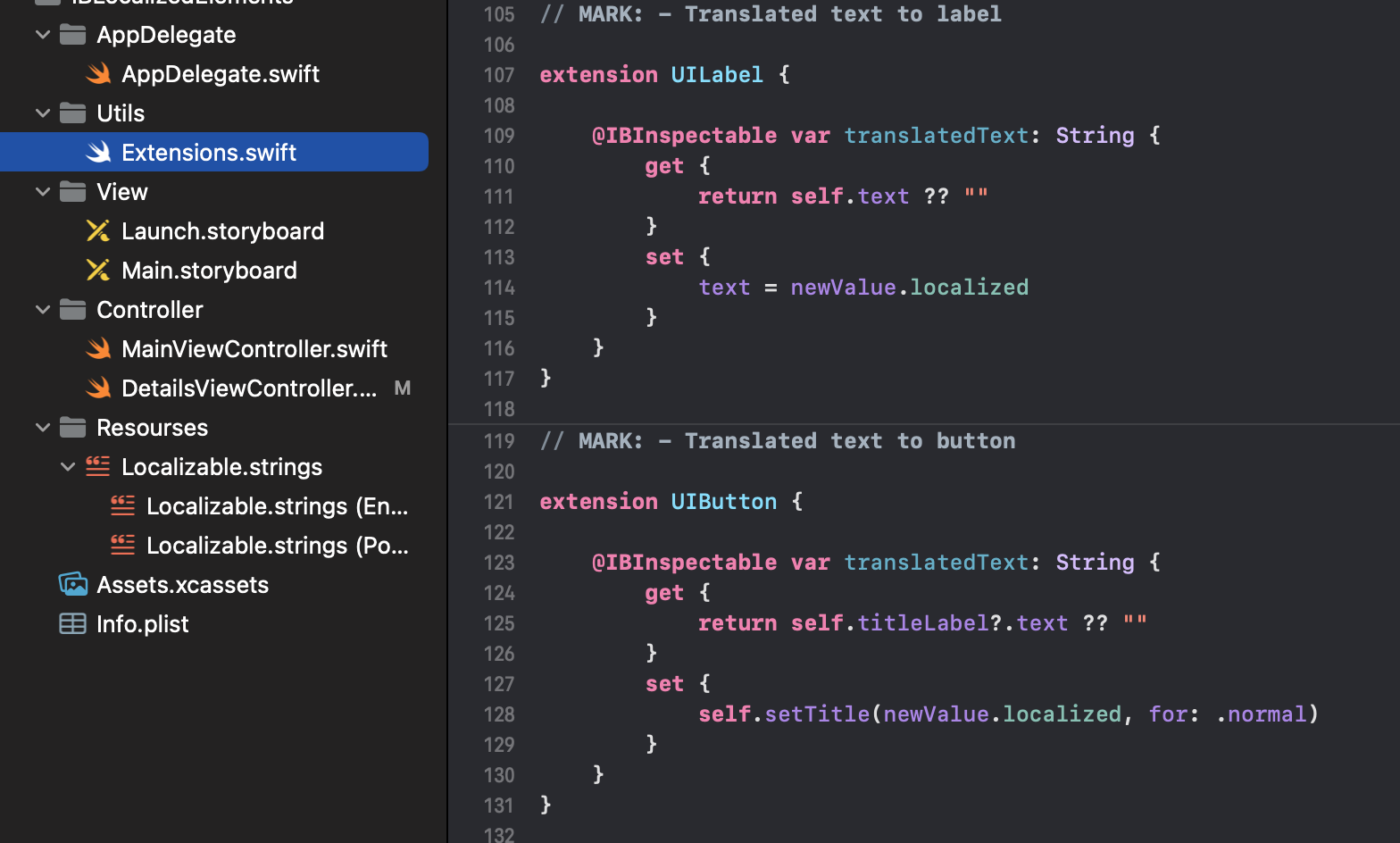 GitHub - migchaves/IBLocalizedElements: Localize strings directly on Interface Builder