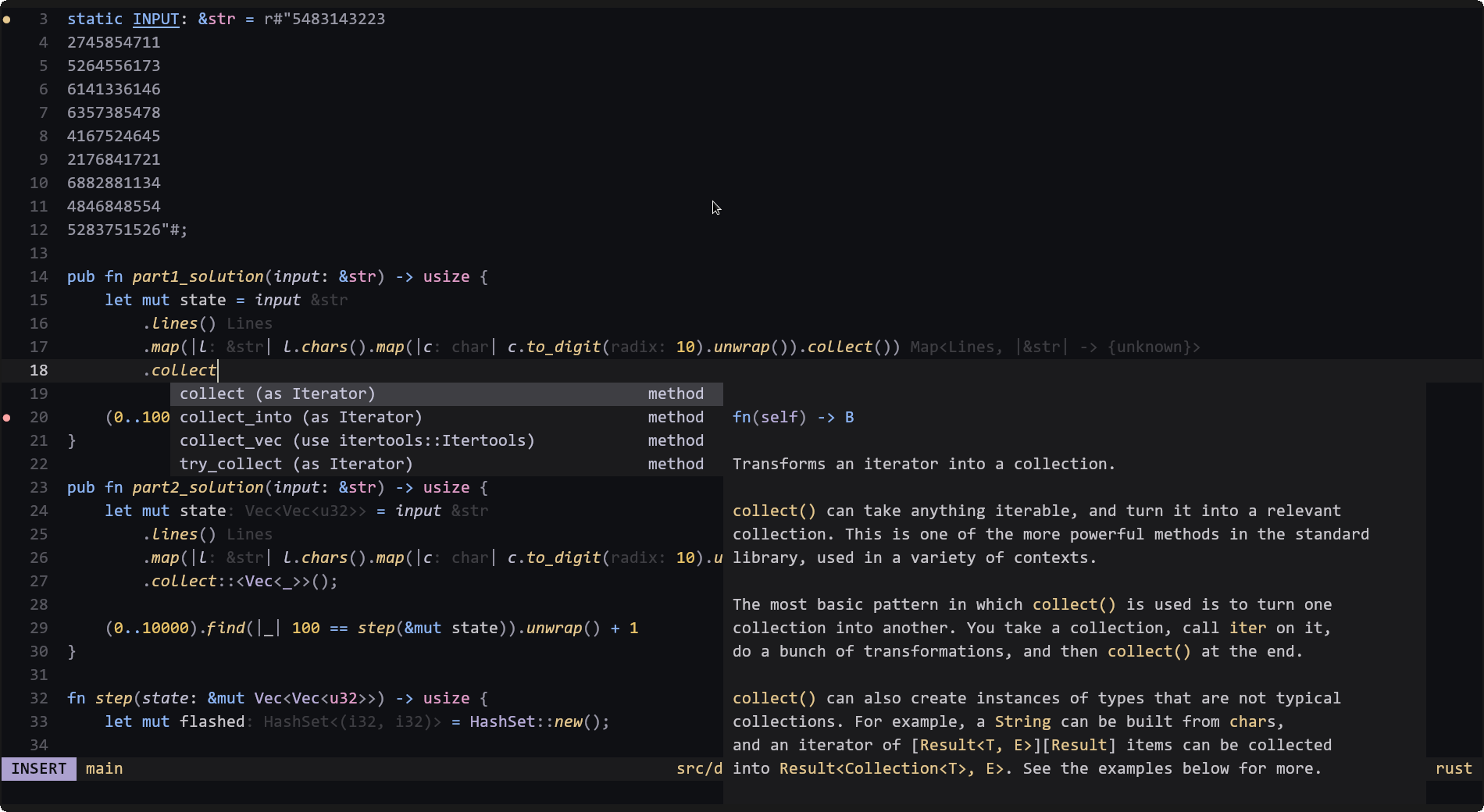 Documentation Pop Up Is Not Scrollable In Insert Mode · Issue 8353
