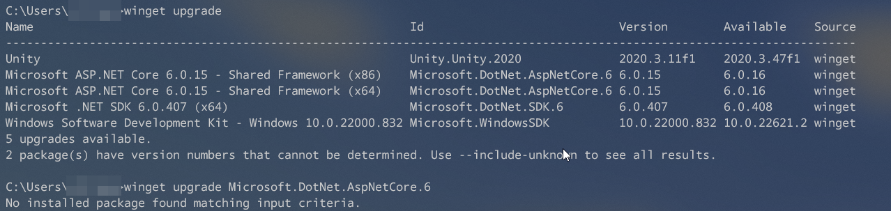 [Package Issue]: Microsoft.DotNet.AspNetCore.6 · Issue #102330 · microsoft/winget-pkgs · GitHub