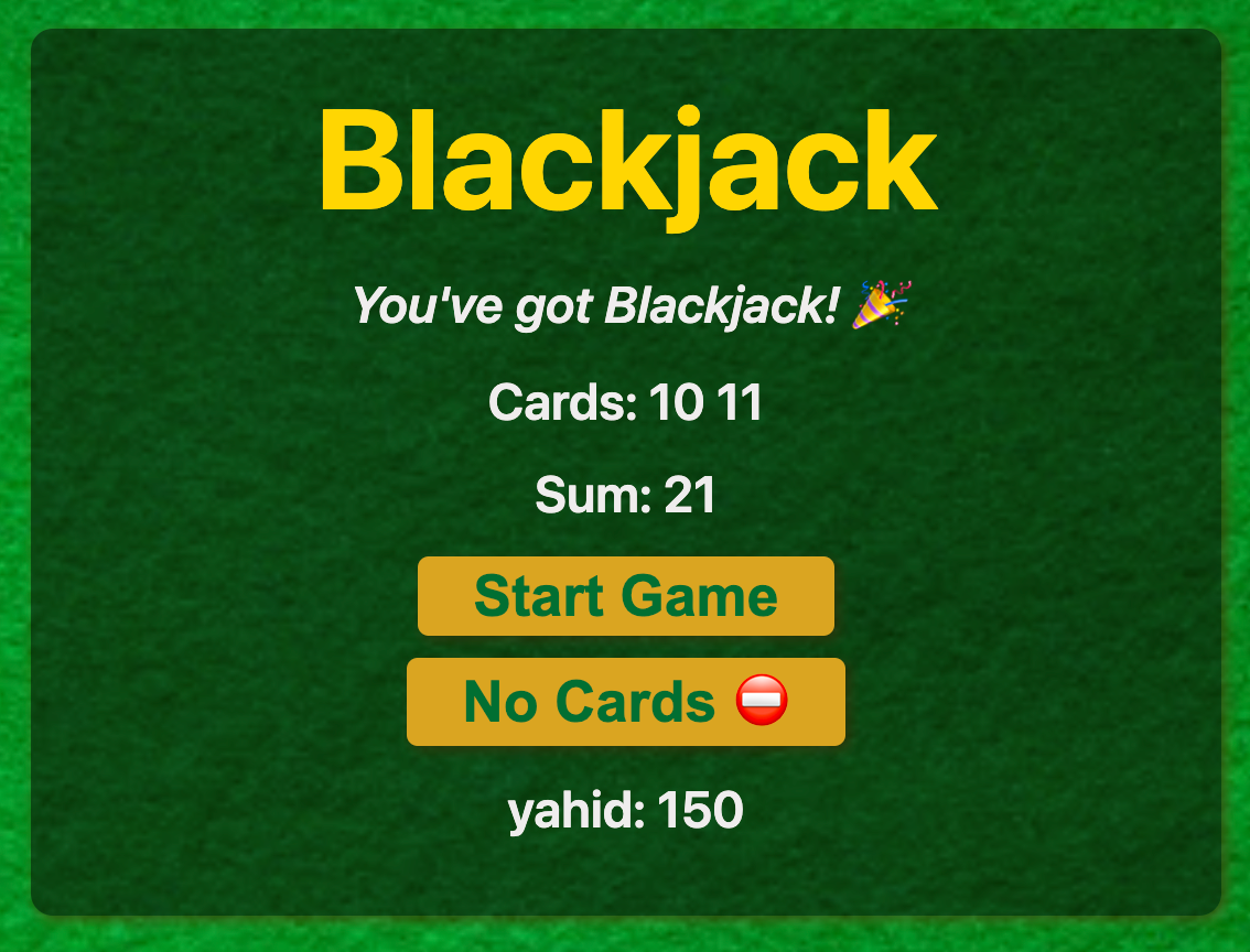 GitHub - Yahid-Basha/Black-jack-game