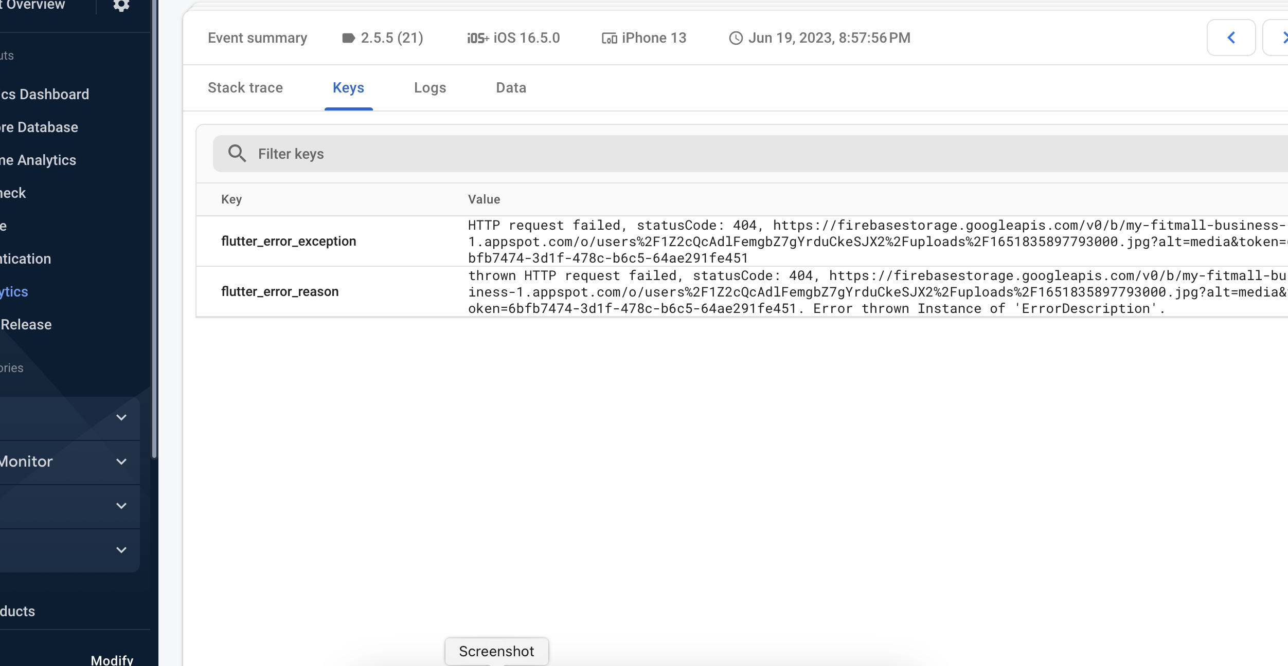 App Crash Report · Issue #1017 · FlutterFlow/flutterflow-issues · GitHub