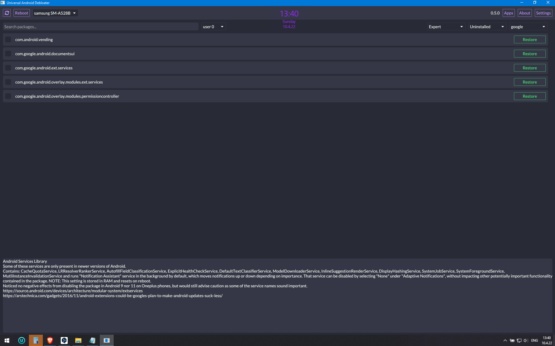 BOOTLOOP: com.google.android.ext.services causes bootloop · Issue #194 · 0x192/universal-android ...