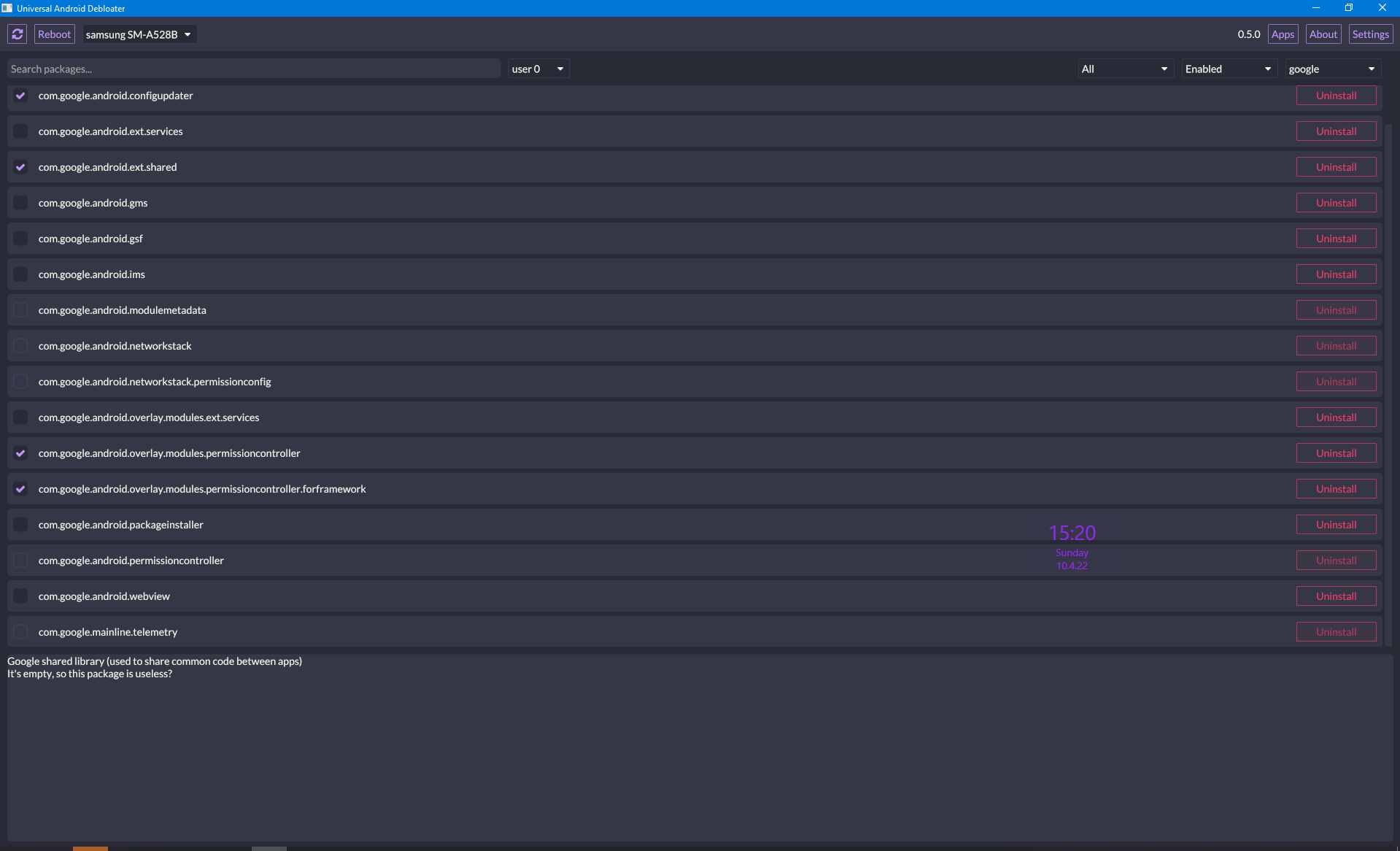 BOOTLOOP: com.google.android.ext.services causes bootloop · Issue #194 · 0x192/universal-android ...