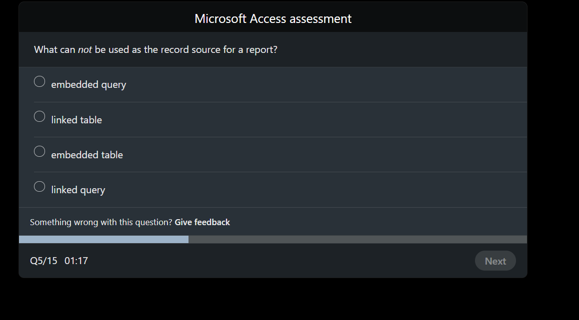 10 new screenshots of questions Microsoft Access, answers needed ...