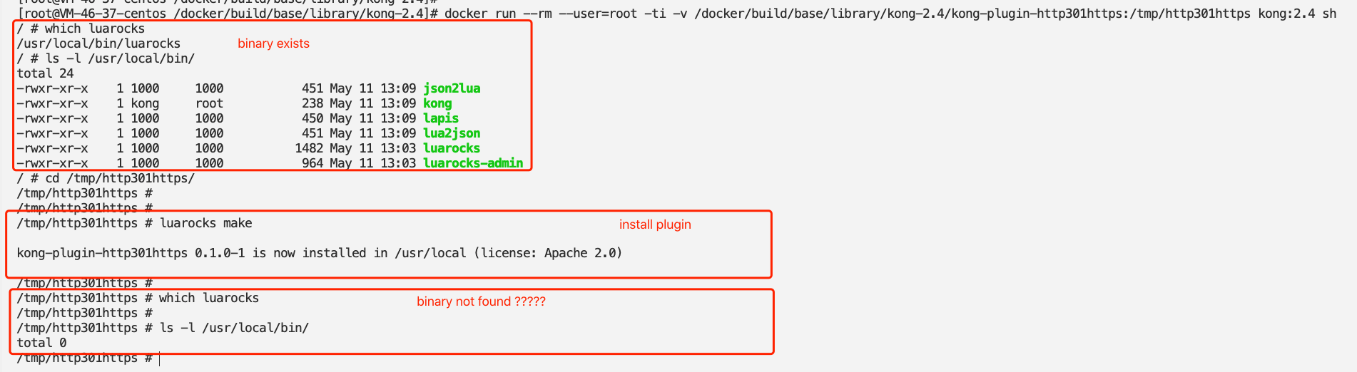 All binaries are automatically removed after the custom plugin is installed · Issue #7507 · Kong ...