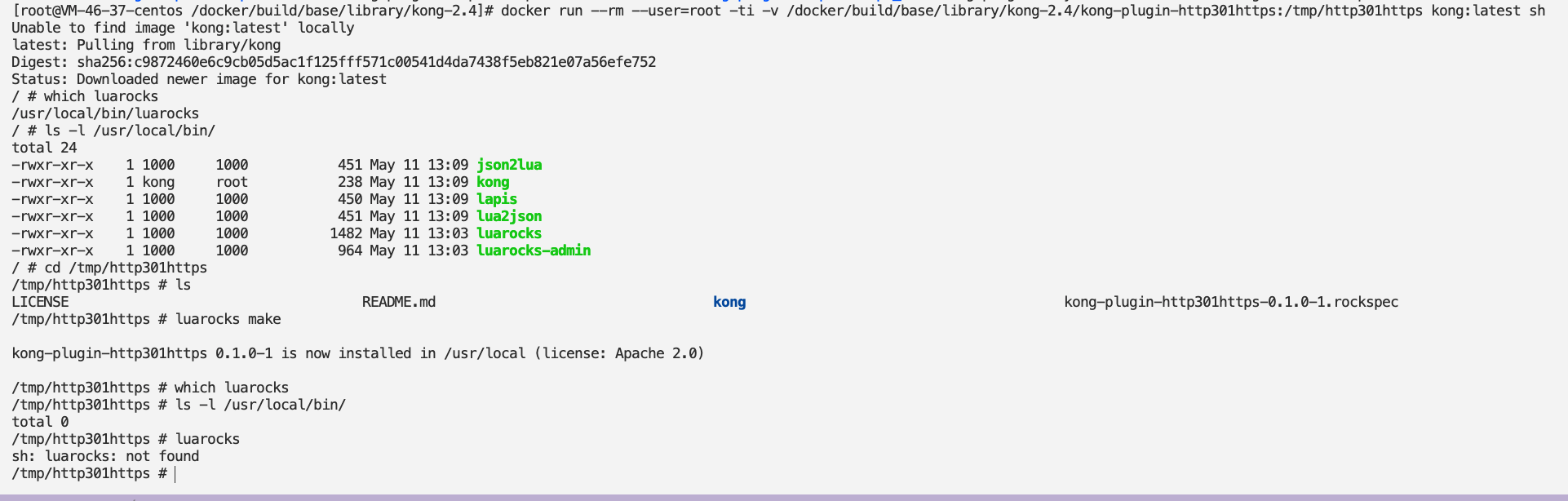 All binaries are automatically removed after the custom plugin is installed · Issue #7507 · Kong ...