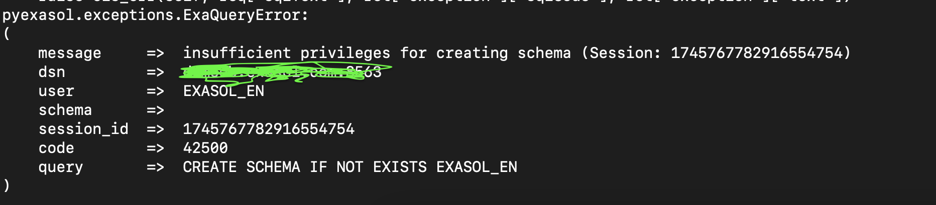 Address "insufficient privileges for creating schema" · Issue #62 · exasol/transformers ...