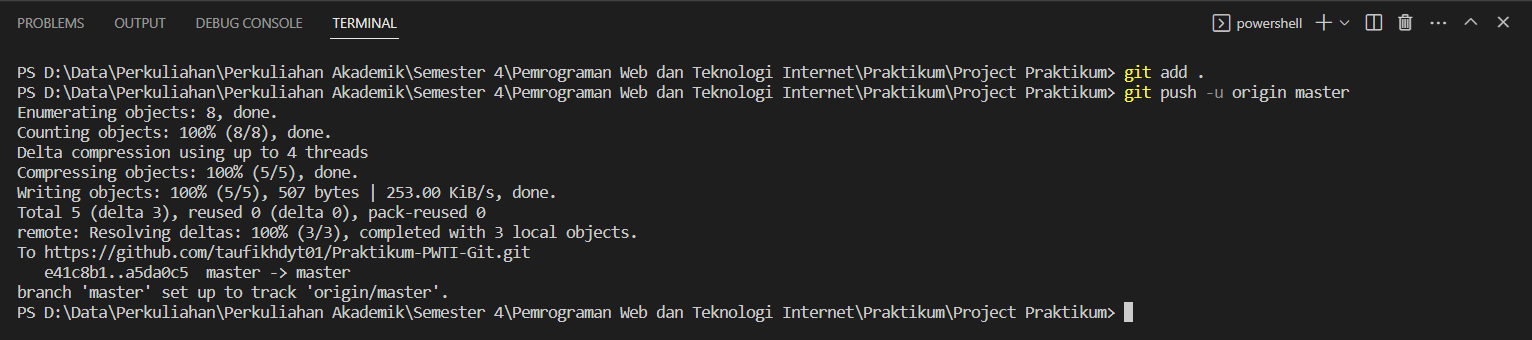 GitHub - taufikhdyt01/Praktikum-PWTI-Git: Tugas Git Praktikum PWTI
