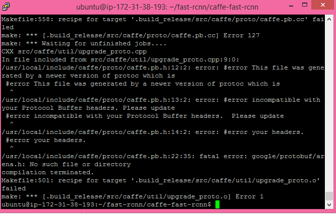 unable to run make -j8 && make pycaffe · Issue #736 · rbgirshick/py-faster-rcnn · GitHub