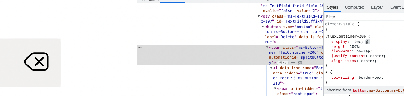 Center DialPad backspace icon by anjulgarg · Pull Request #2379 · Azure/communication-ui-library ...