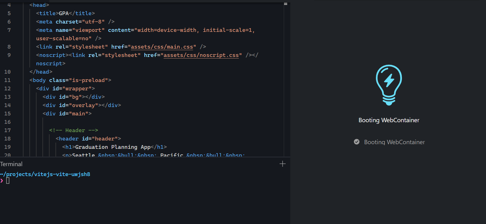 Visual Isn T Showing · Issue 950 · Stackblitz Webcontainer Core · Github