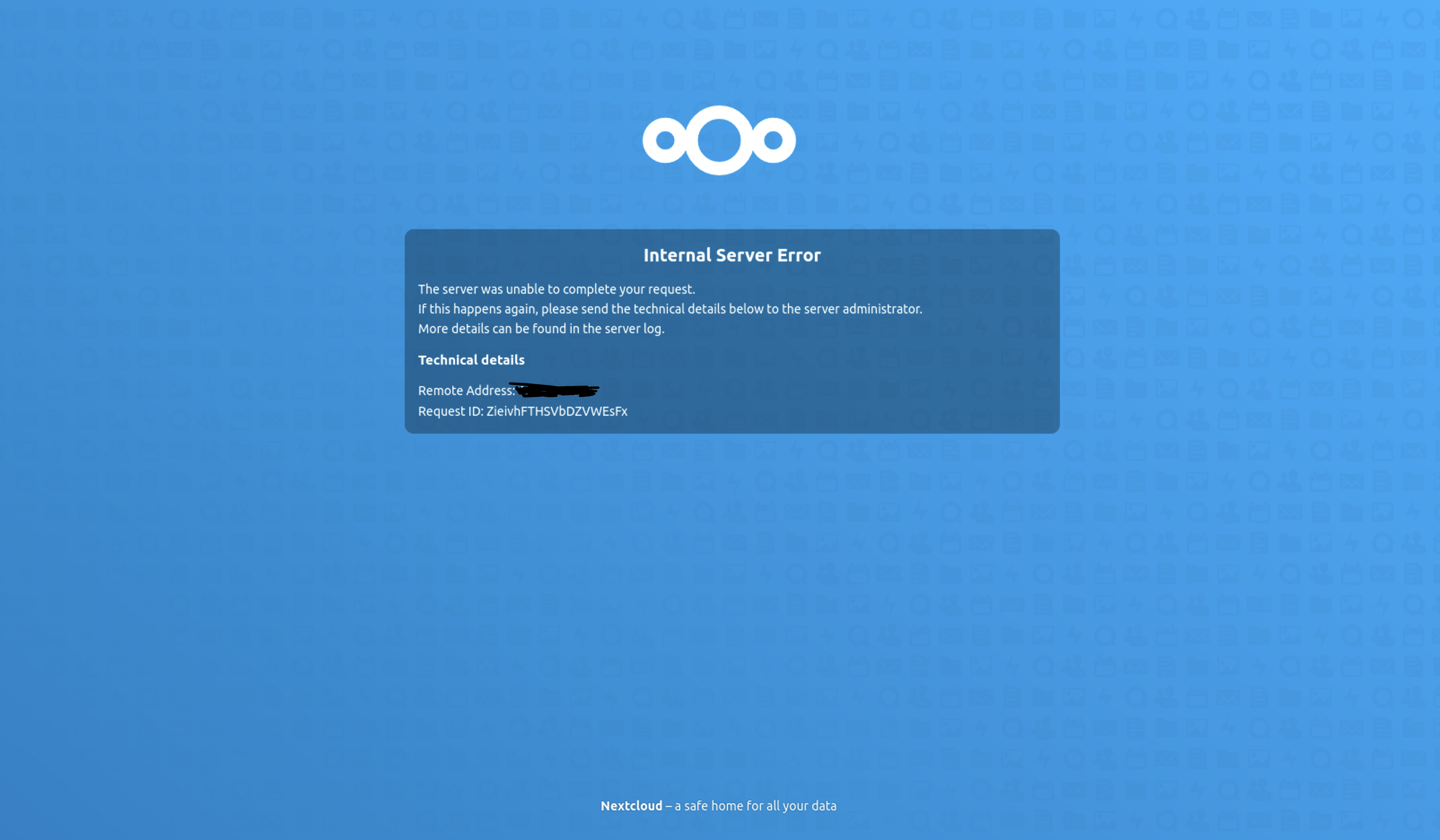 Internal Server Error · Issue #10 · aws-samples/aws-serverless-nextcloud · GitHub