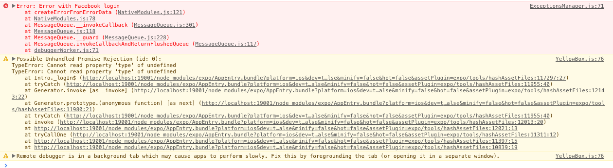 Error with Facebook login · Issue #671 · expo/expo · GitHub