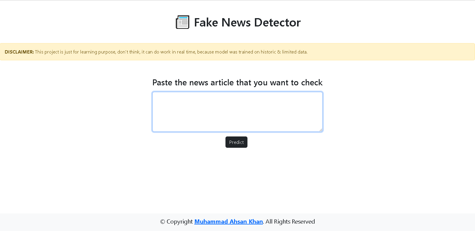 GitHub - ahsann455/AI-Fake-News-Detector