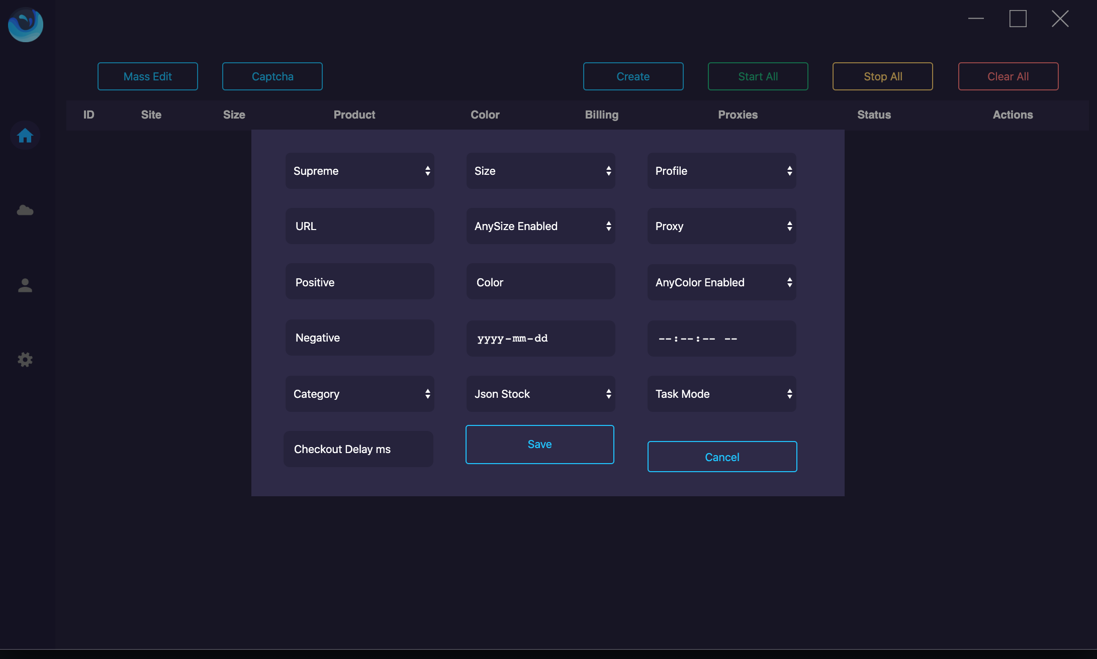 GitHub - MaxymWojnowskyj/Checkout-bot-desktop-app: An Electron.js ...