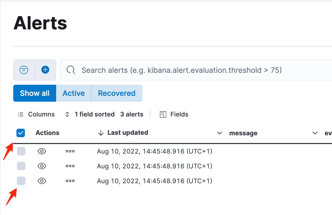 Alert View - Check all and bulk actions not working · Issue #138521 ...