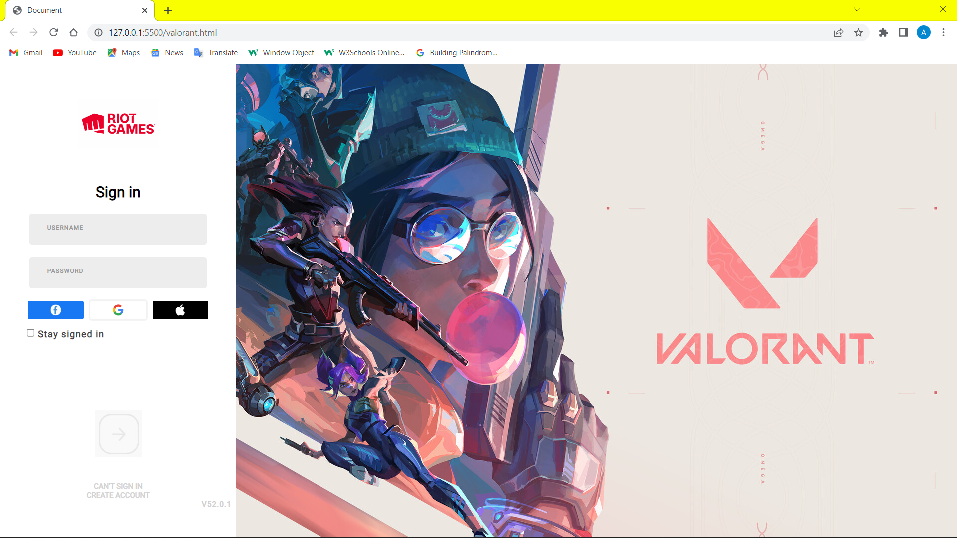 GitHub - AK-wrld/Valorant-Login-Page