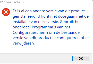 Install of new MSI when former one is installed leads to error · Issue ...