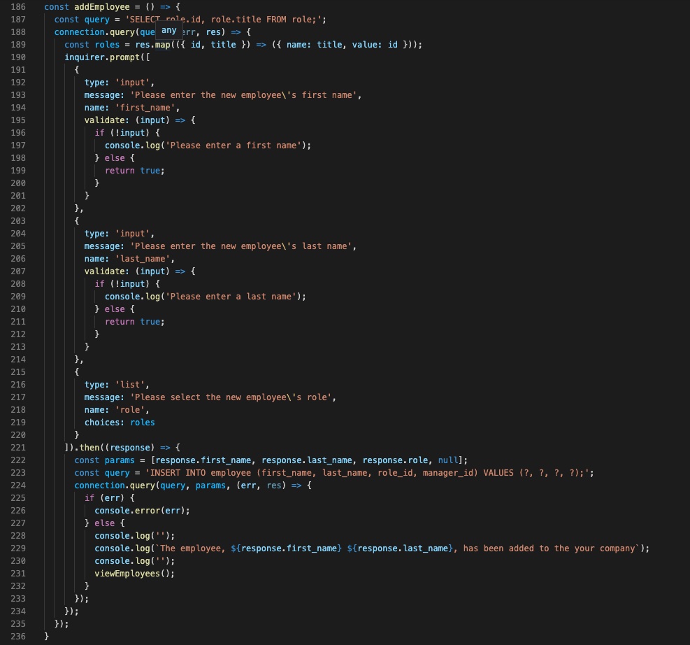 GitHub - jacih/Employee-Tracker
