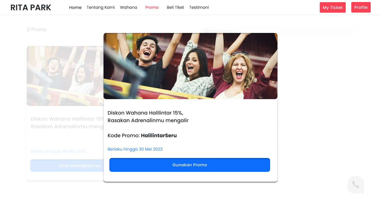 [S3-PB7] fitur gunakan promo · Issue #53 · SI-RPL-2023/SI4401-223-Ritapark · GitHub
