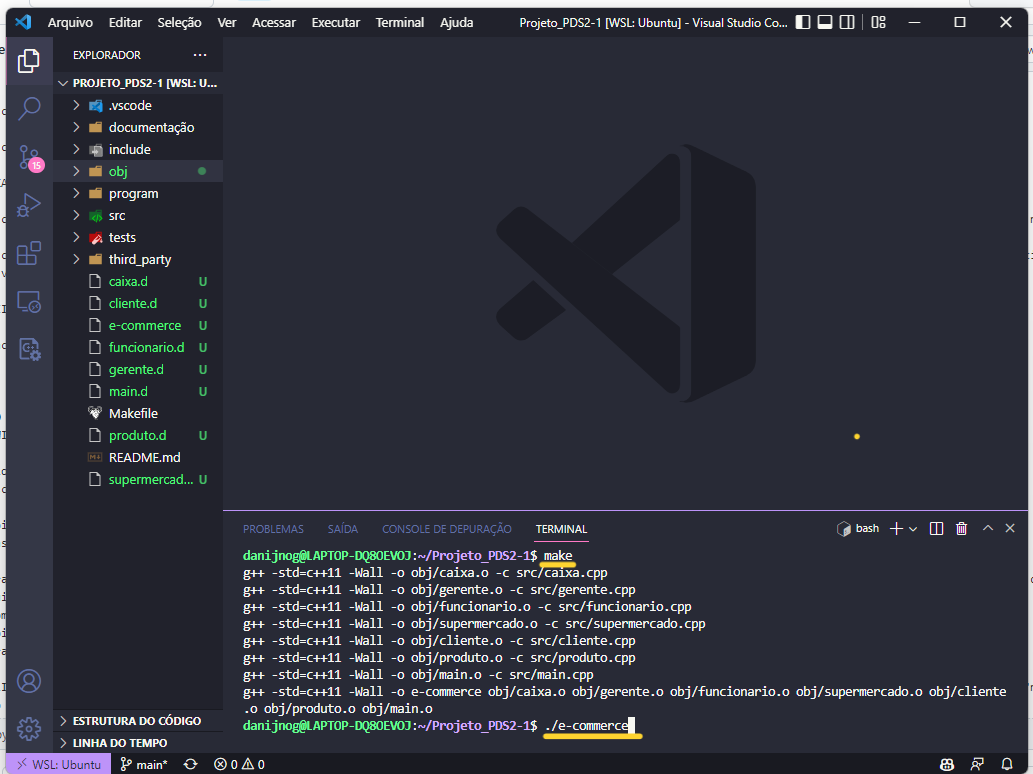 GitHub - Camachow/Projeto_PDS2: Projeto final de PD2 para aplicar os conceitos vistos em sala na ...