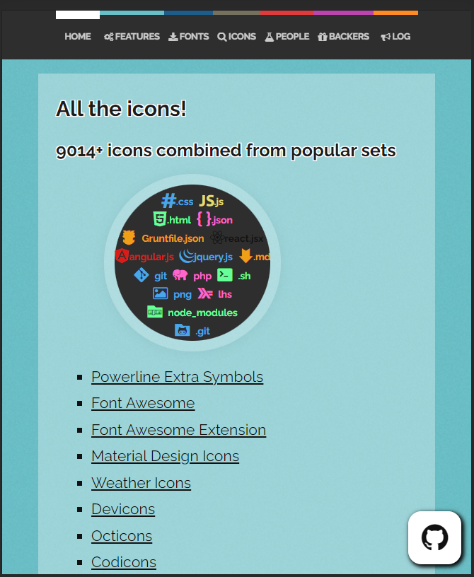 Issue with Subtitle Circle and Layout on Smaller Screens · Issue #1384 · ryanoasis/nerd-fonts ...