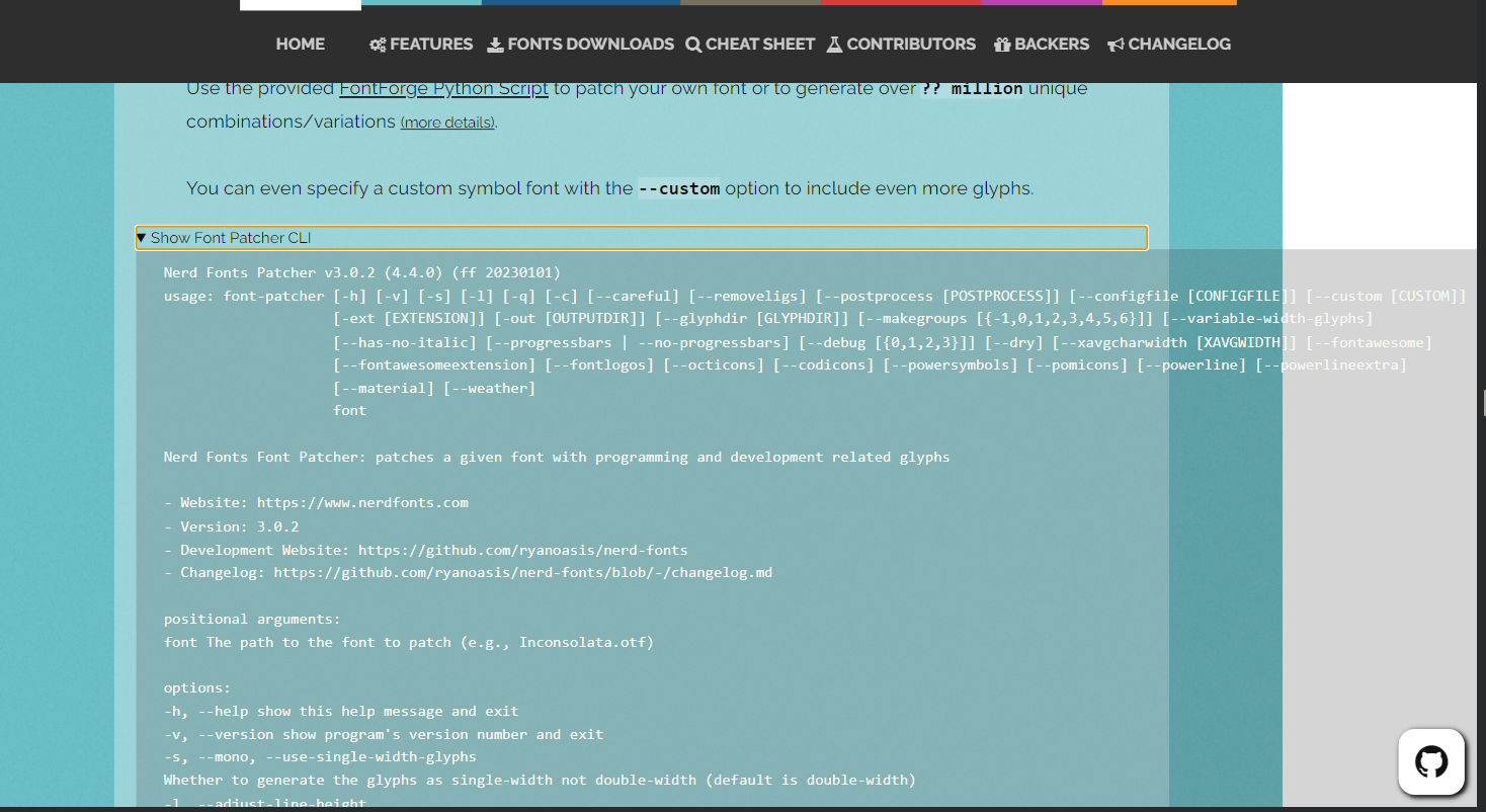 Issue with Subtitle Circle and Layout on Smaller Screens · Issue #1384 · ryanoasis/nerd-fonts ...