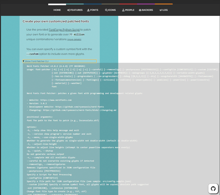 Issue with Subtitle Circle and Layout on Smaller Screens · Issue #1384 · ryanoasis/nerd-fonts ...