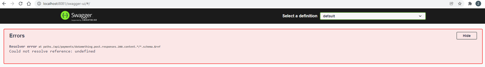Swagger Ui Could Not Resolve Reference For Some Of Asynchronous Rest 