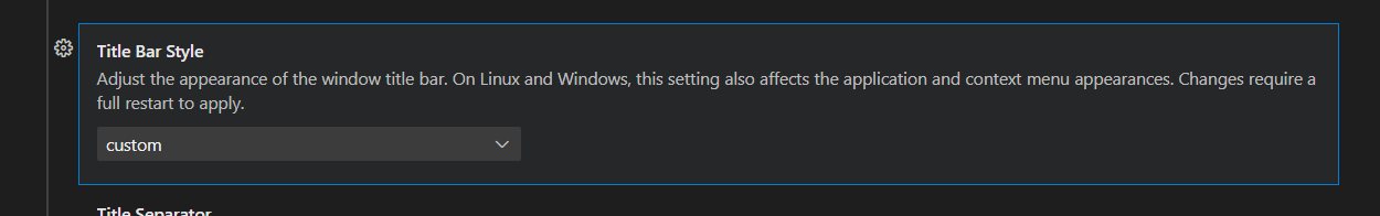 Vscode Dev Command Center Settings Does Not Effect And Not Shown When