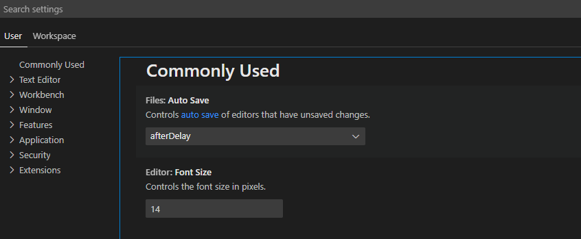 Vscode Dev Command Center Settings Does Not Effect And Not Shown When