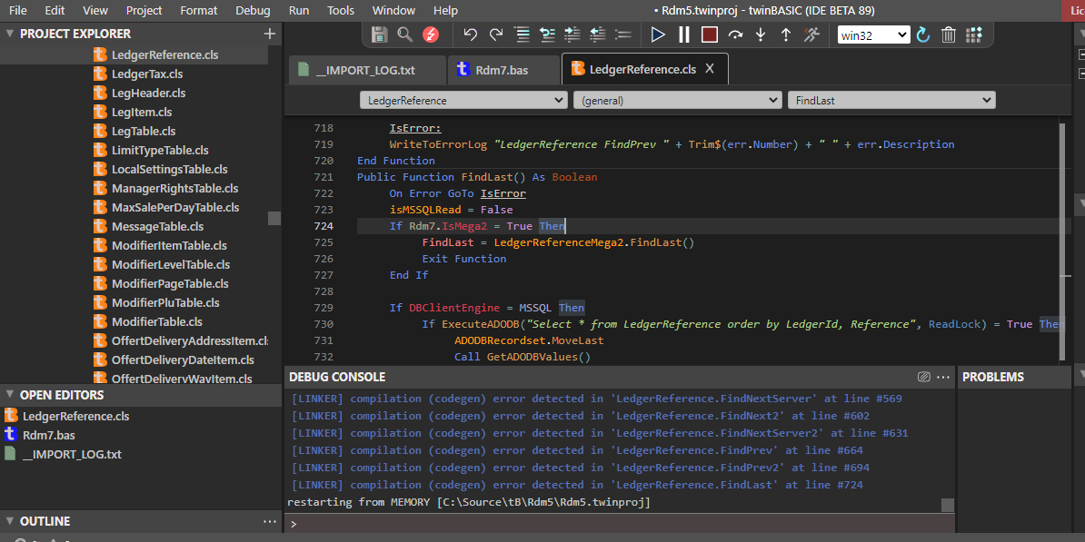 [LINKER] compilation (codegen) error · Issue #1076 · twinbasic/twinbasic · GitHub