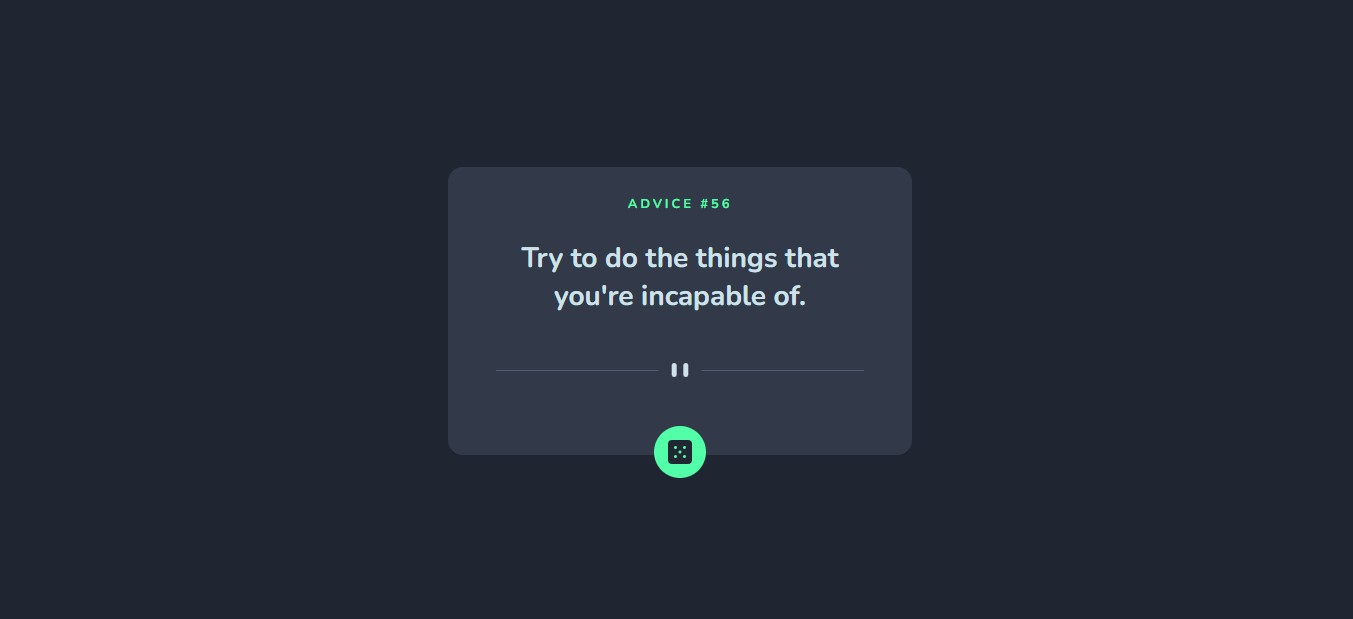 GitHub - yakubalkis/Advice-Generator-App