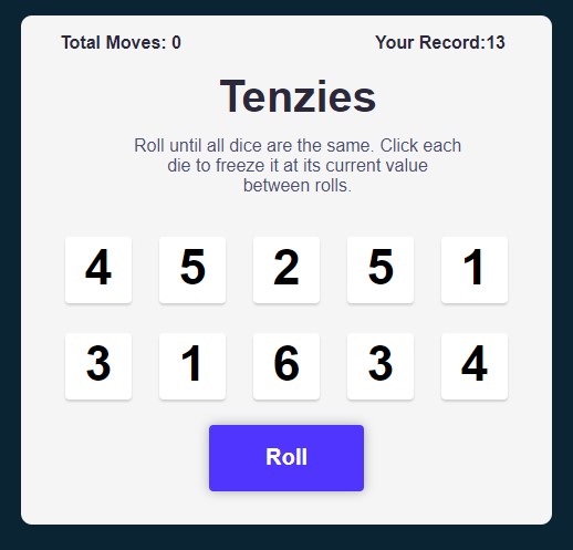 GitHub - yakubalkis/Tenzies-Game