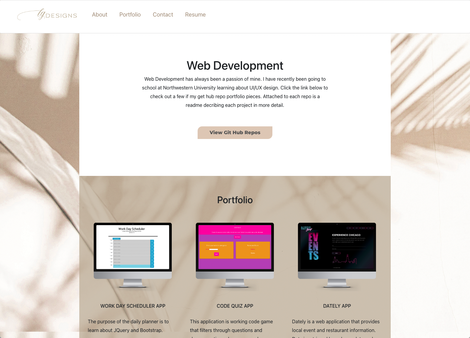 GitHub - lealinnea/React-Portfolio