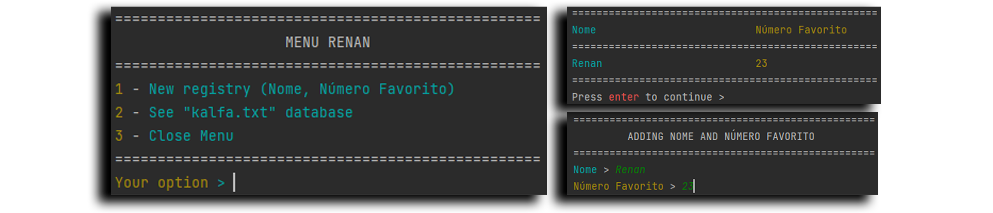 GitHub Renankalfa customizable menu python User Customizable Menu In 