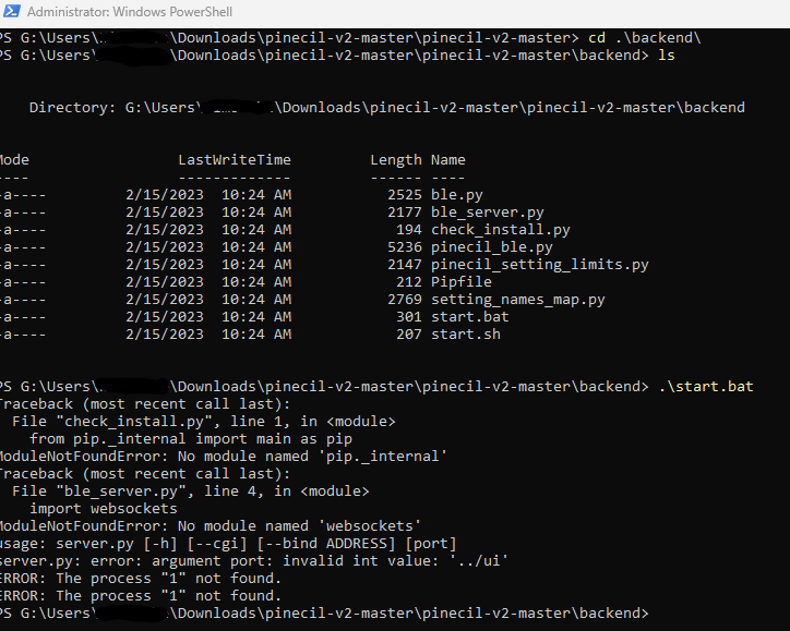 windows 11 install - getting errors · Issue #8 · builder555/PineSAM · GitHub