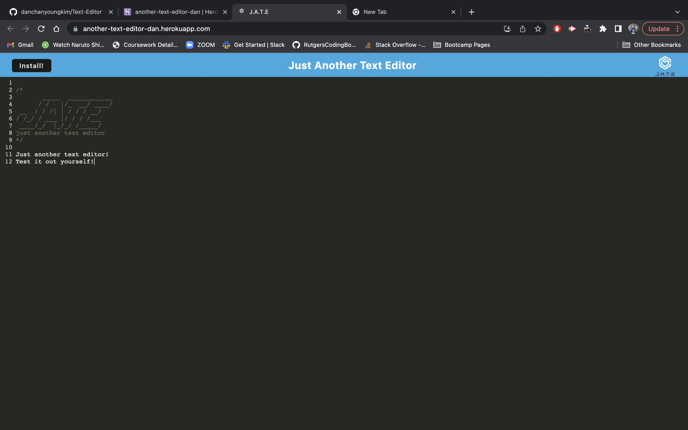 GitHub - danchanyoungkim/Text-Editor