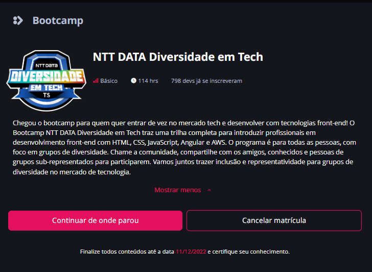 GitHub - cleberbau/NTTDATADiversidade: NTT DATA Diversidade em Tech