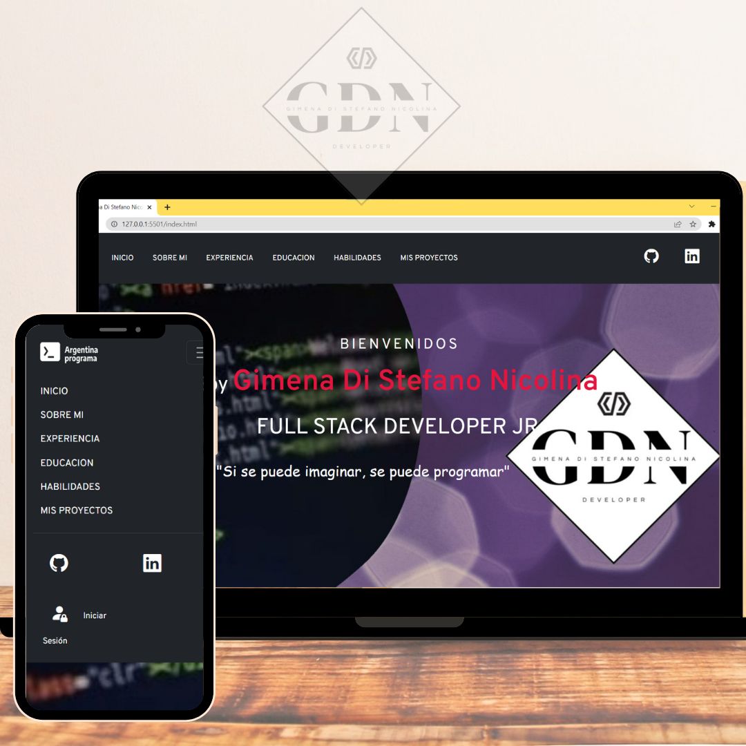 GitHub - GimeDiStefanoN/PortfolioFrontEndEstatico: Repositorio para el frontend estatico de mi ...