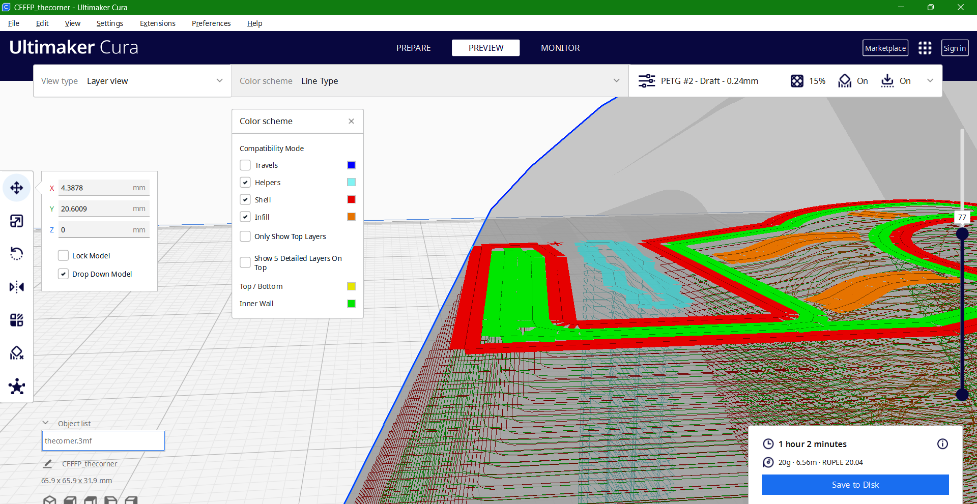 lower movement slider not showing and wierd lines showing · Issue #13905 · Ultimaker/Cura · GitHub